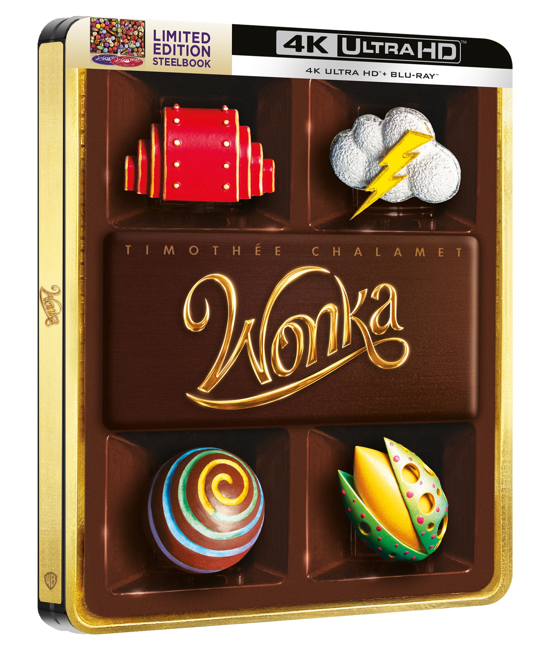 Wonka - Versione 2 (4K Ultra HD + Blu-Ray Disc - SteelBook) - dvd-store.it