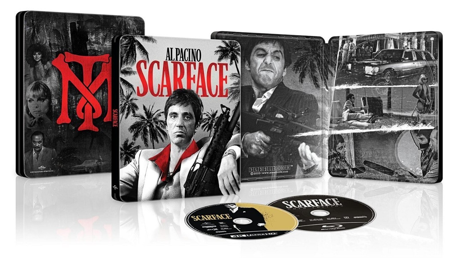 Scarface - 40Th Anniversary (4K Ultra HD + Blu-Ray Disc - SteelBook ...