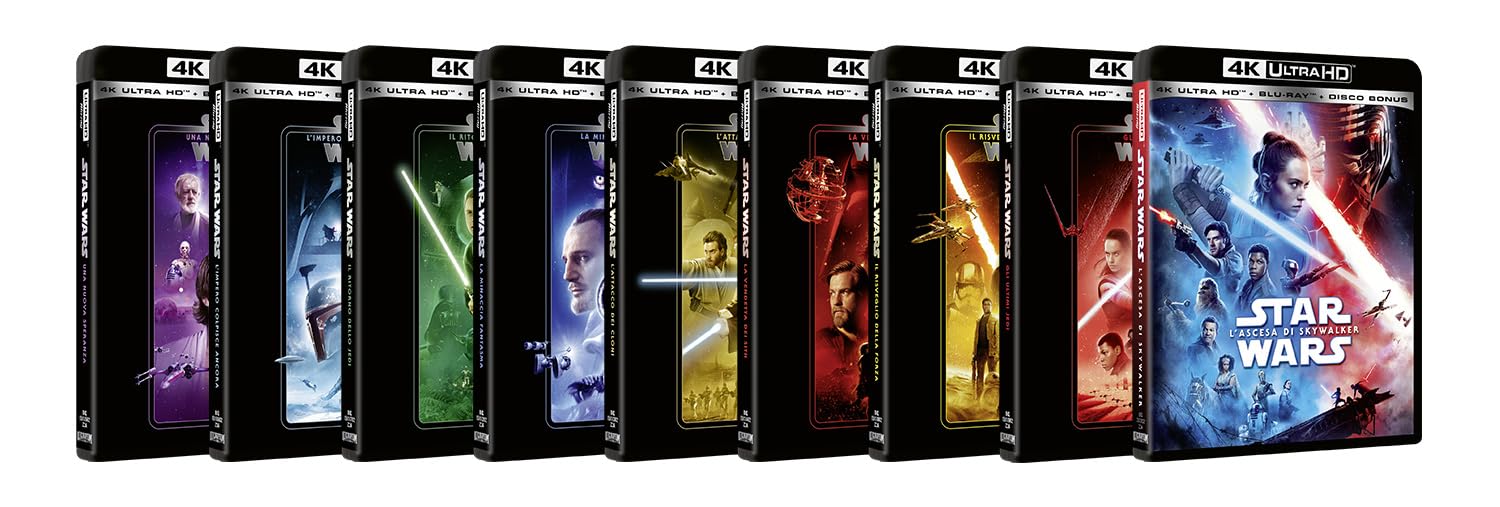 Star Wars - Bundle Raccolta 4K - 9 Film (9 4K Ultra HD + 18 Blu-Ray ...