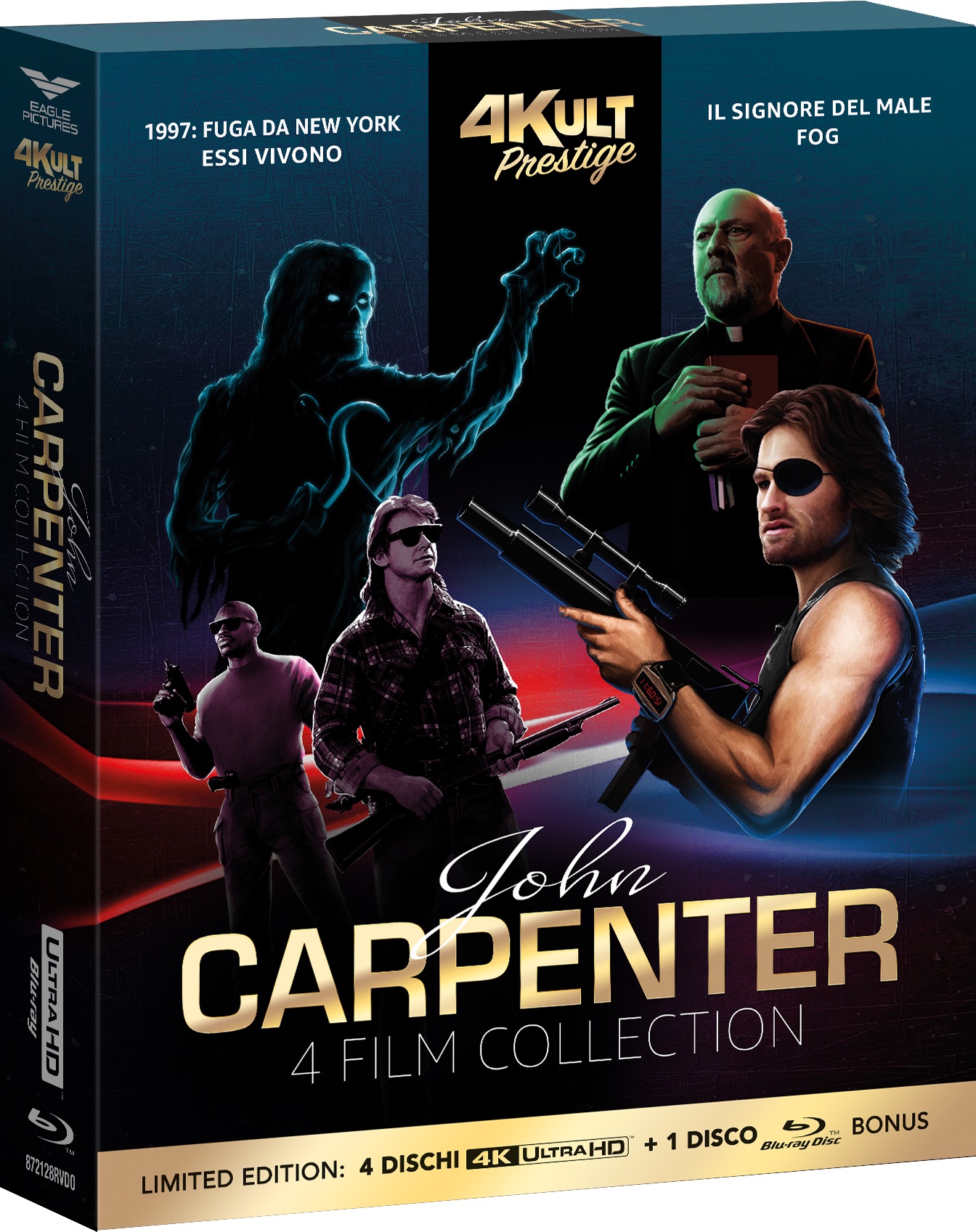 John Carpenter - 4 Film Collection (4Kult Prestige) (4 4K Ultra HD + 1 ...
