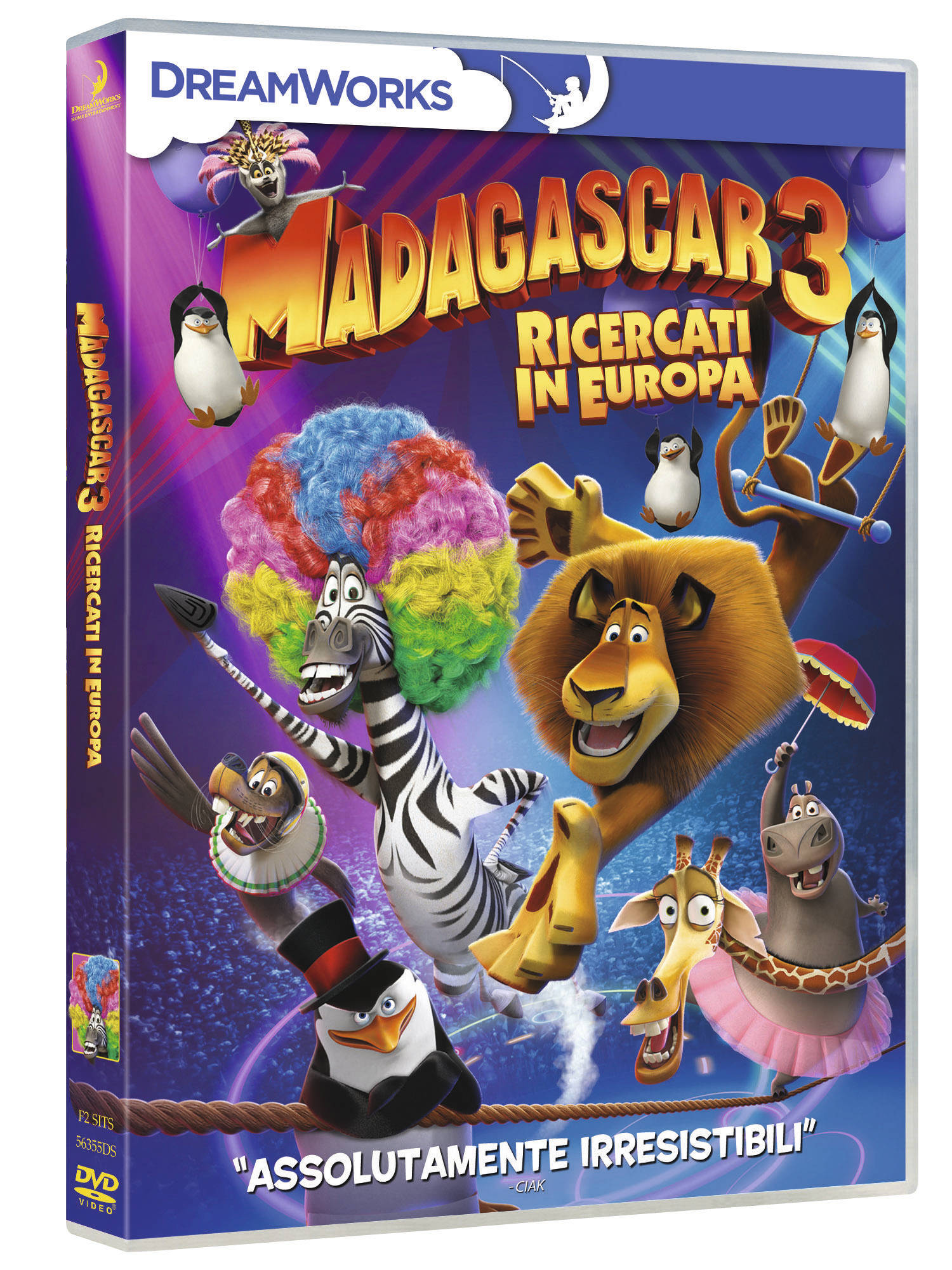 Copertina Del Dvd Madagascar EBOND I Croods Noleggio DVD D614433